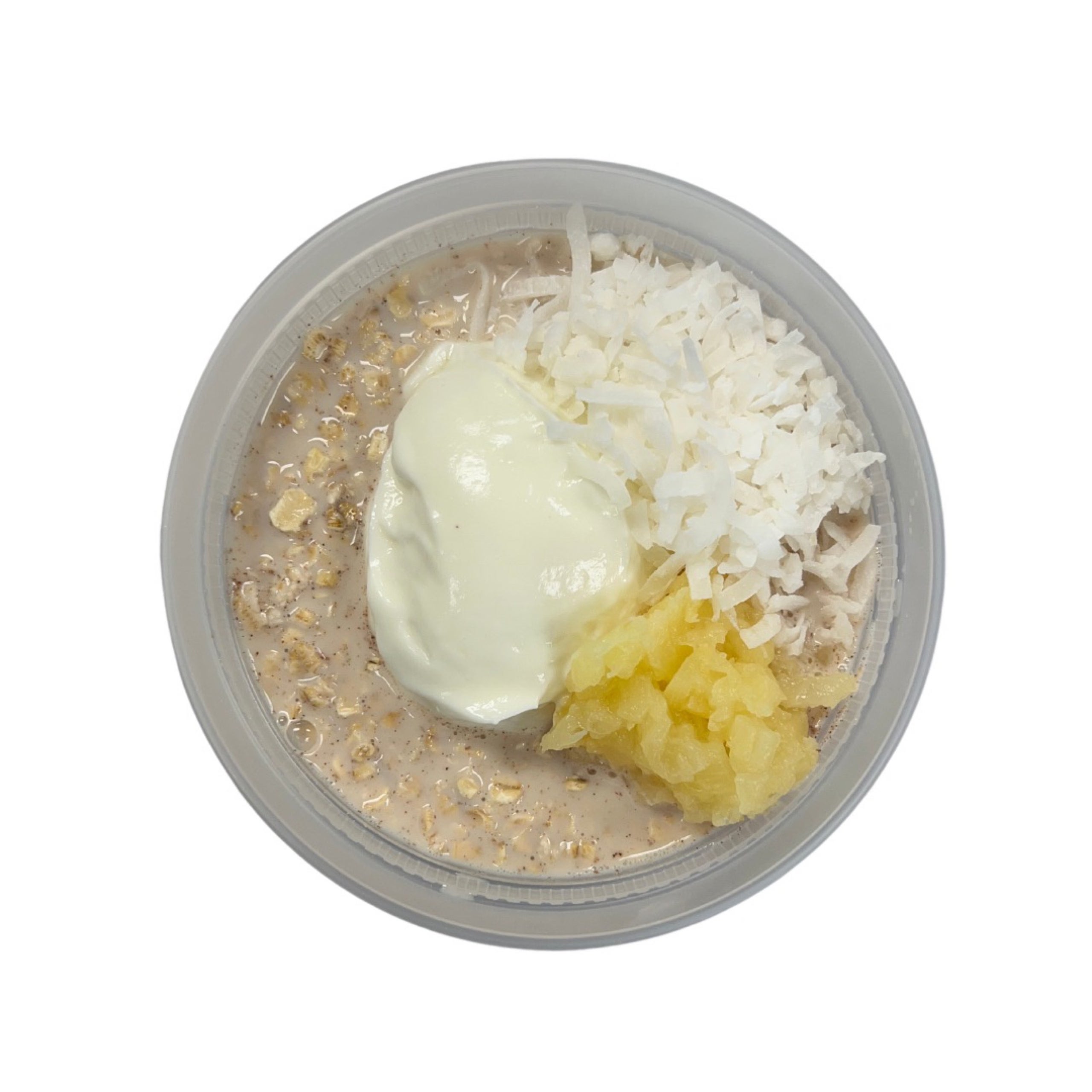 Pineapple coconut overnight protein oats | Yakima Fit Foods Pineapple coconut overnight protein oats | Yakima Fit Foods